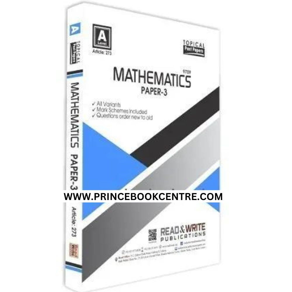Mathematics A Level P3 Topical Past Papers Art #273 – Prince Book Centre